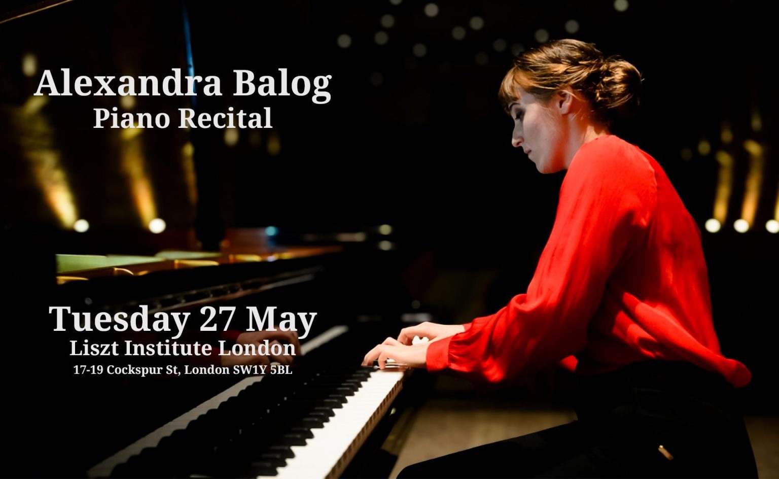 Alexandra Balog Piano Recital – An Evening with Internationally ...